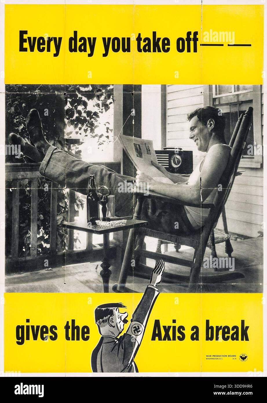 Every day you take off, gives the Axis a bread – World War II ...