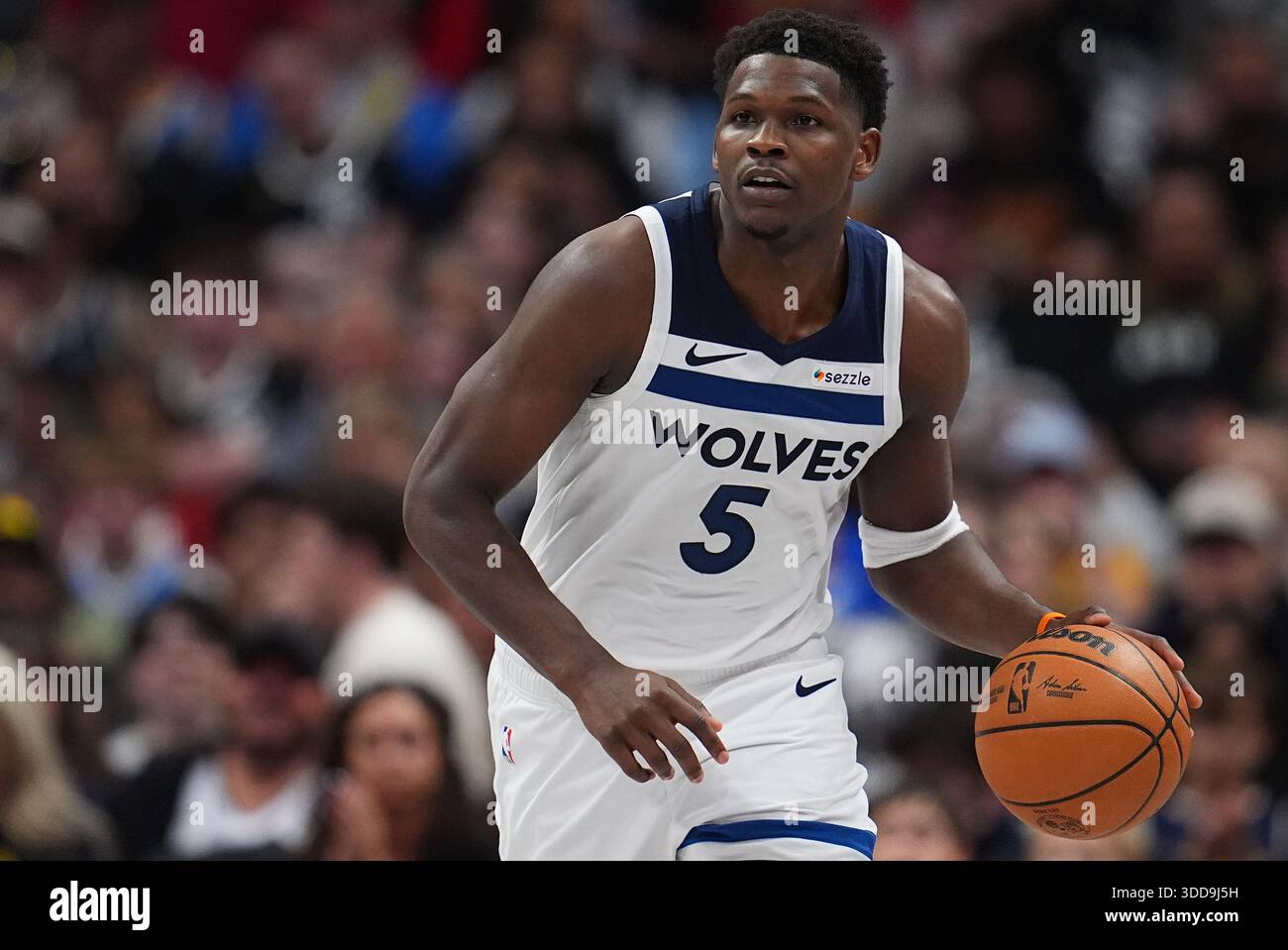 Minnesota Timberwolves guard Anthony Edwards (5) in the second half of ...