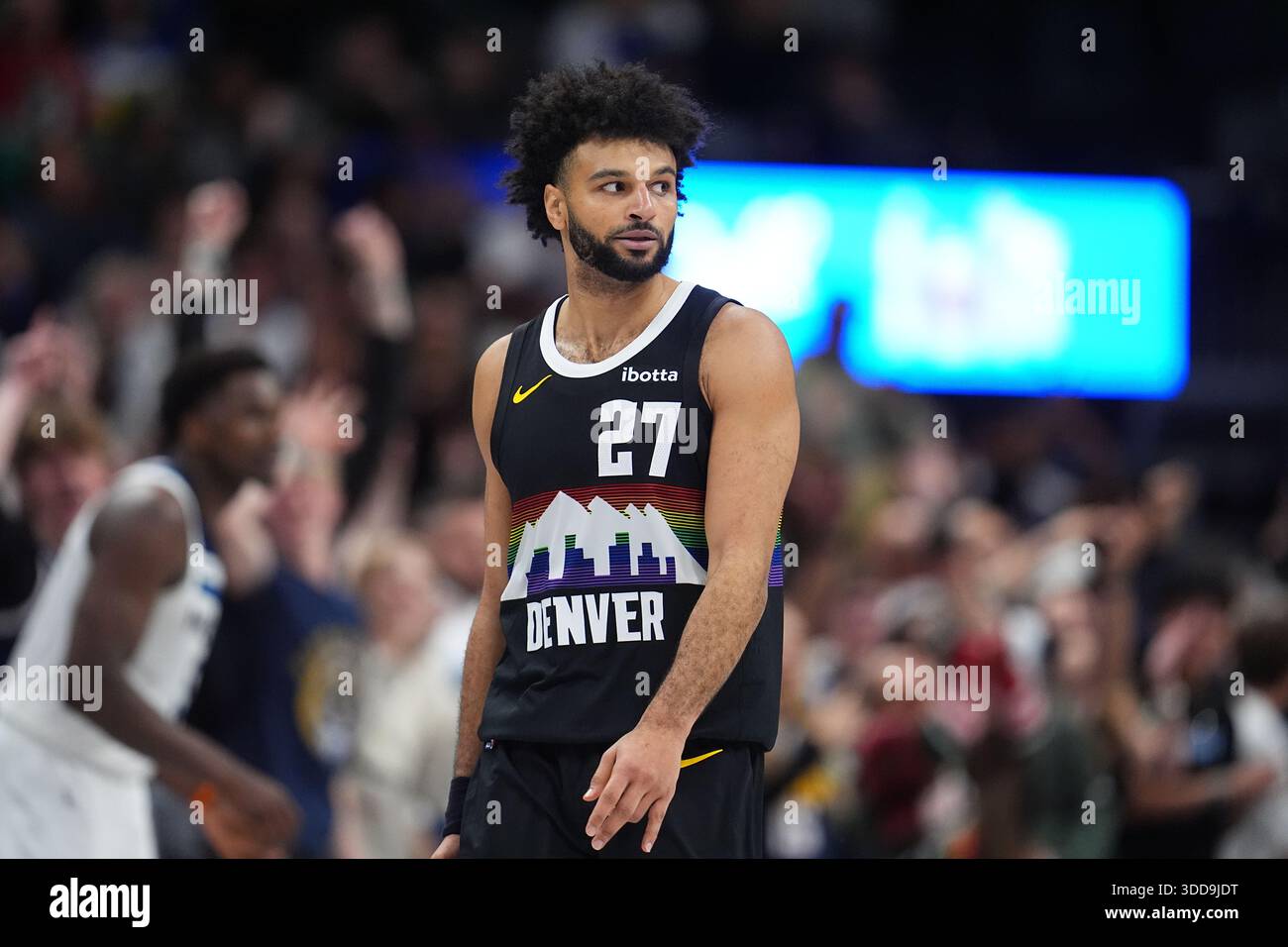 Denver Nuggets guard Jamal Murray (27) in overtime of an NBA basketball ...