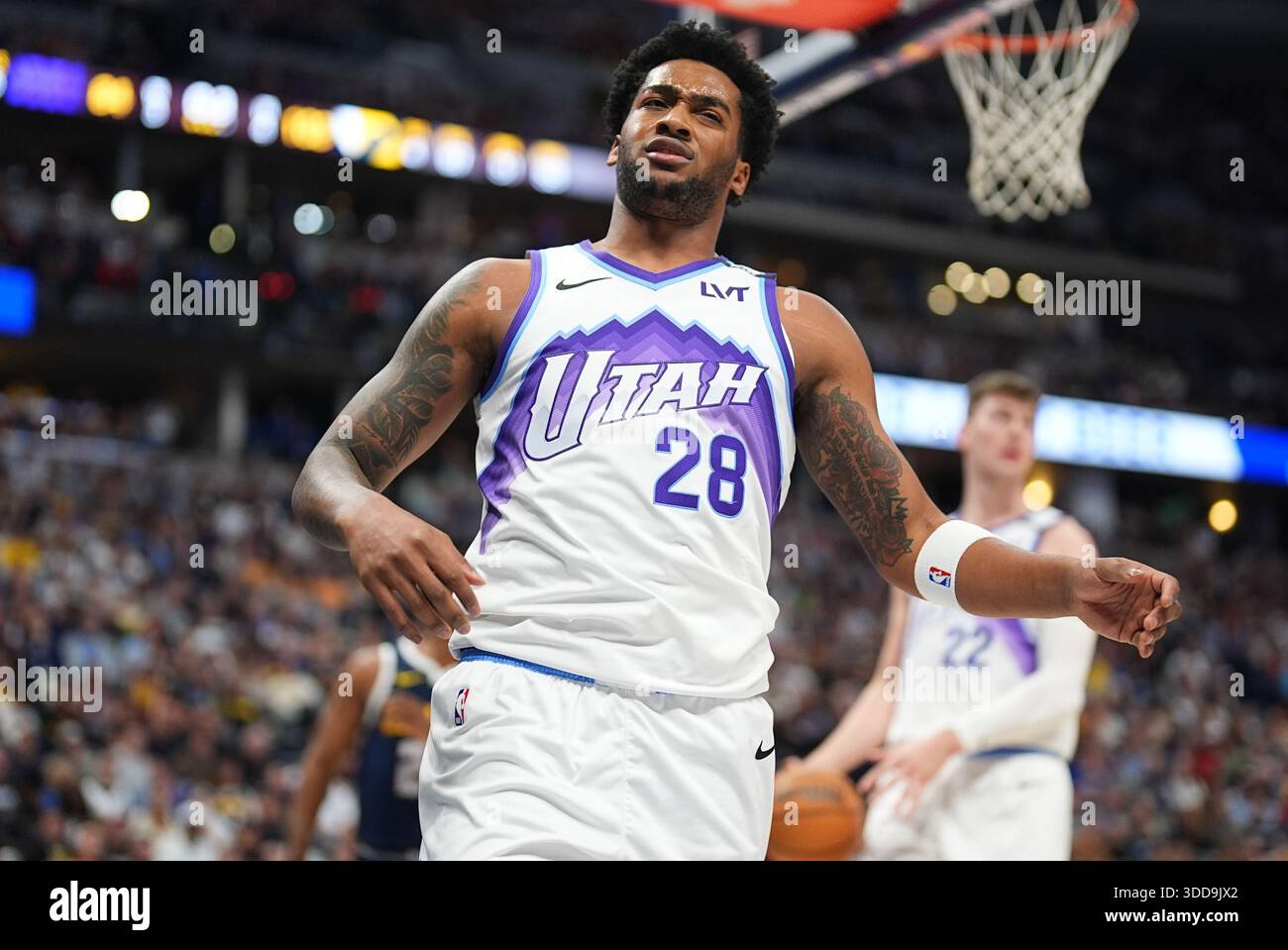 Utah Jazz forward Brice Sensabaugh (28) in the second half of an NBA ...