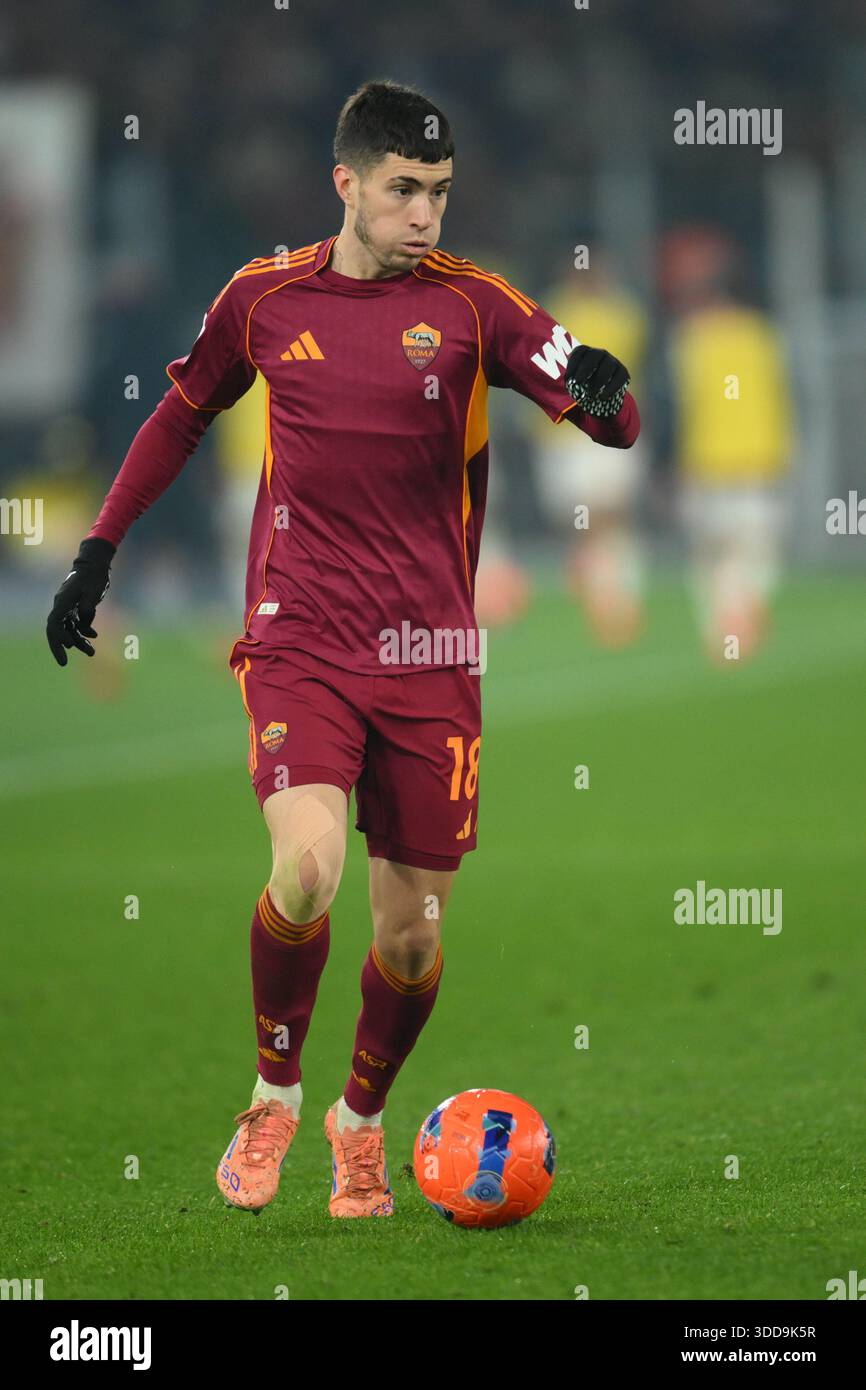 Olimpico Stadium, Rome, Italy - Matias Soule of AS Roma during Serie A ...