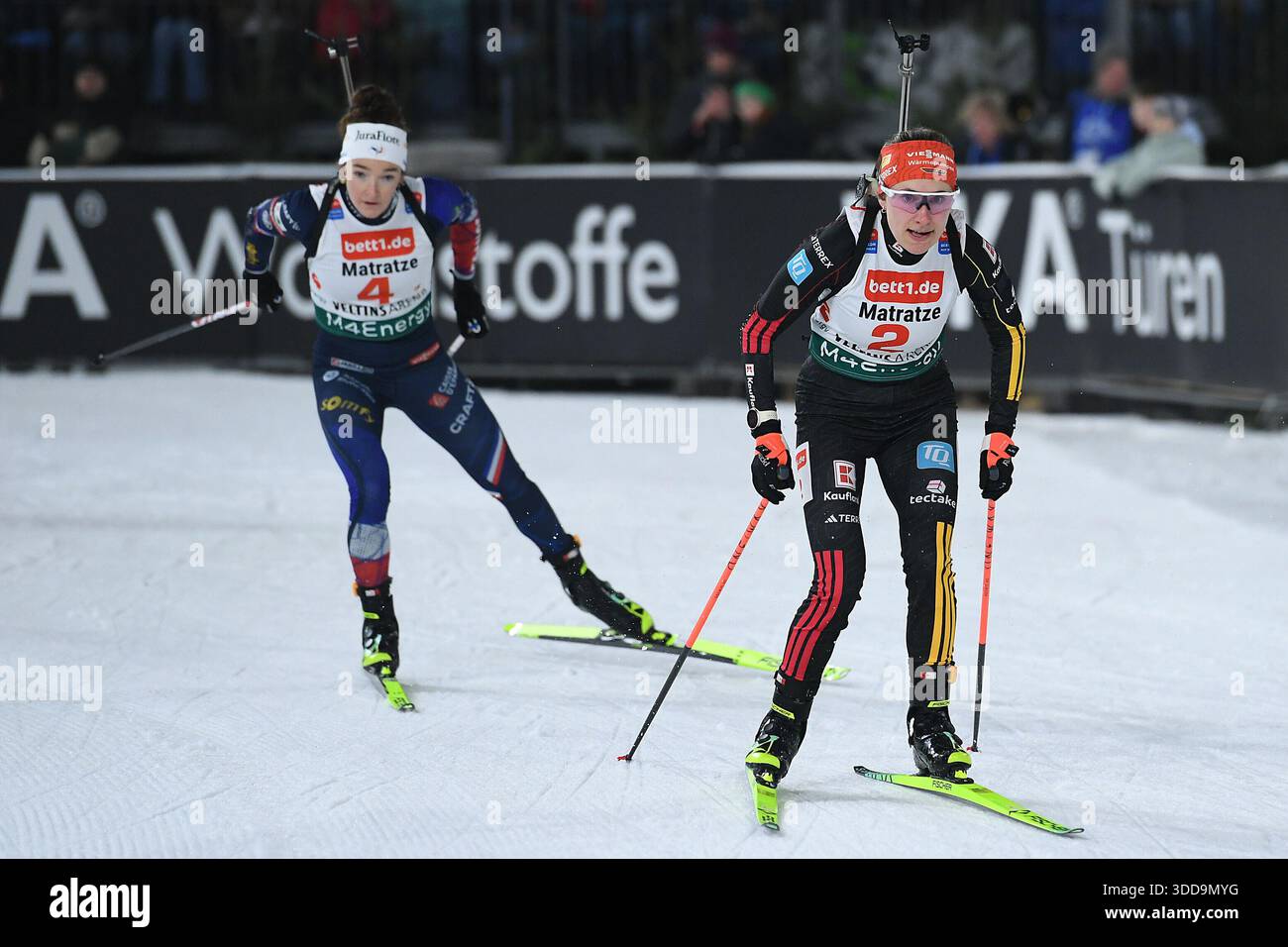 Biathlon auf Schalke am 28.12.2025 in der Veltins-Arena in ...