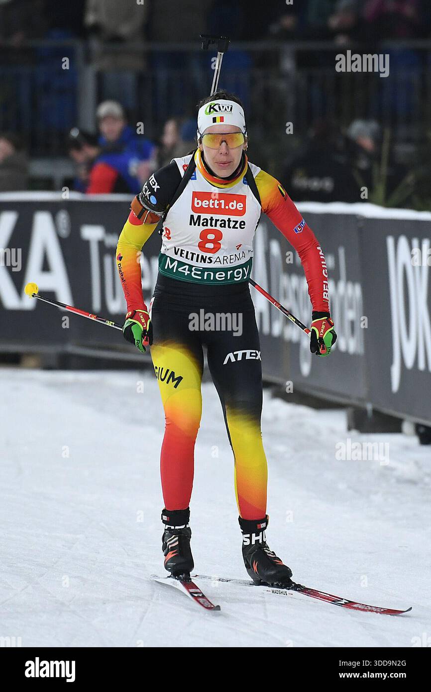Biathlon auf Schalke am 28.12.2025 in der Veltins-Arena in ...