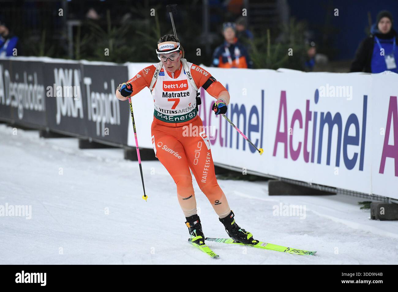Biathlon auf Schalke am 28.12.2025 in der Veltins-Arena in ...