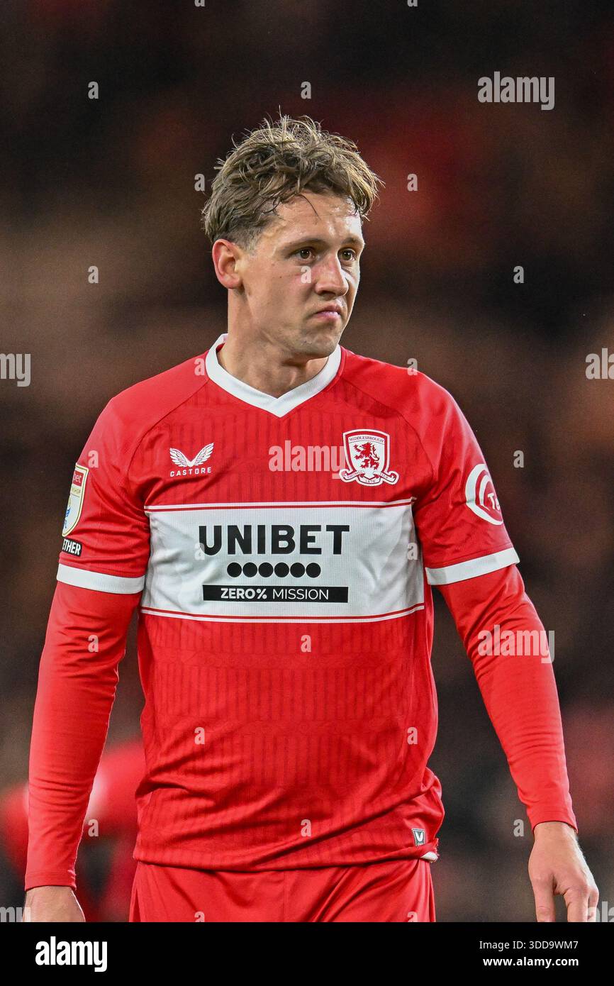 Callum Brittain of Middlesbrough FC during the Sky Bet Championship ...
