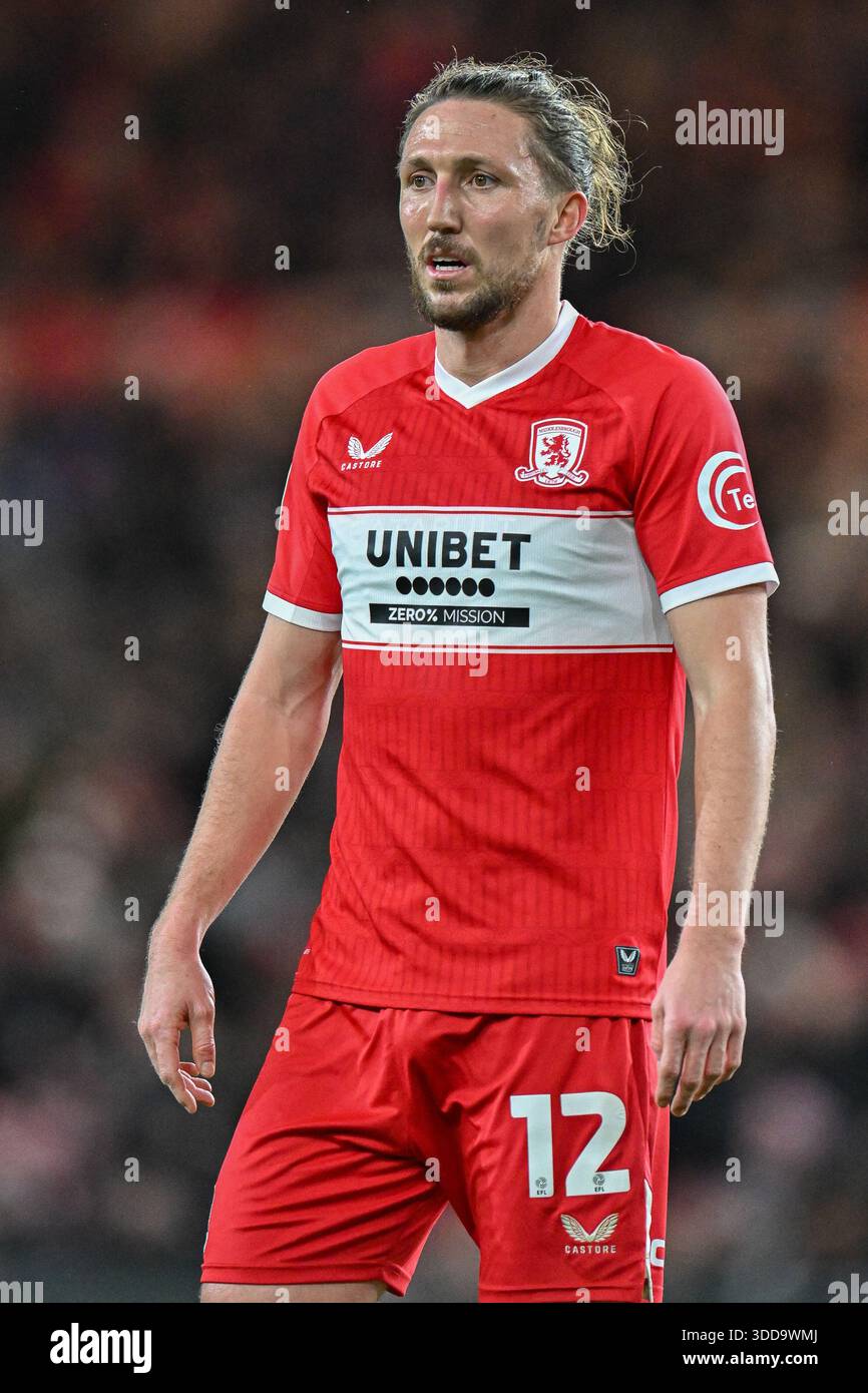 Luke Ayling of Middlesbrough FC during the Sky Bet Championship match ...