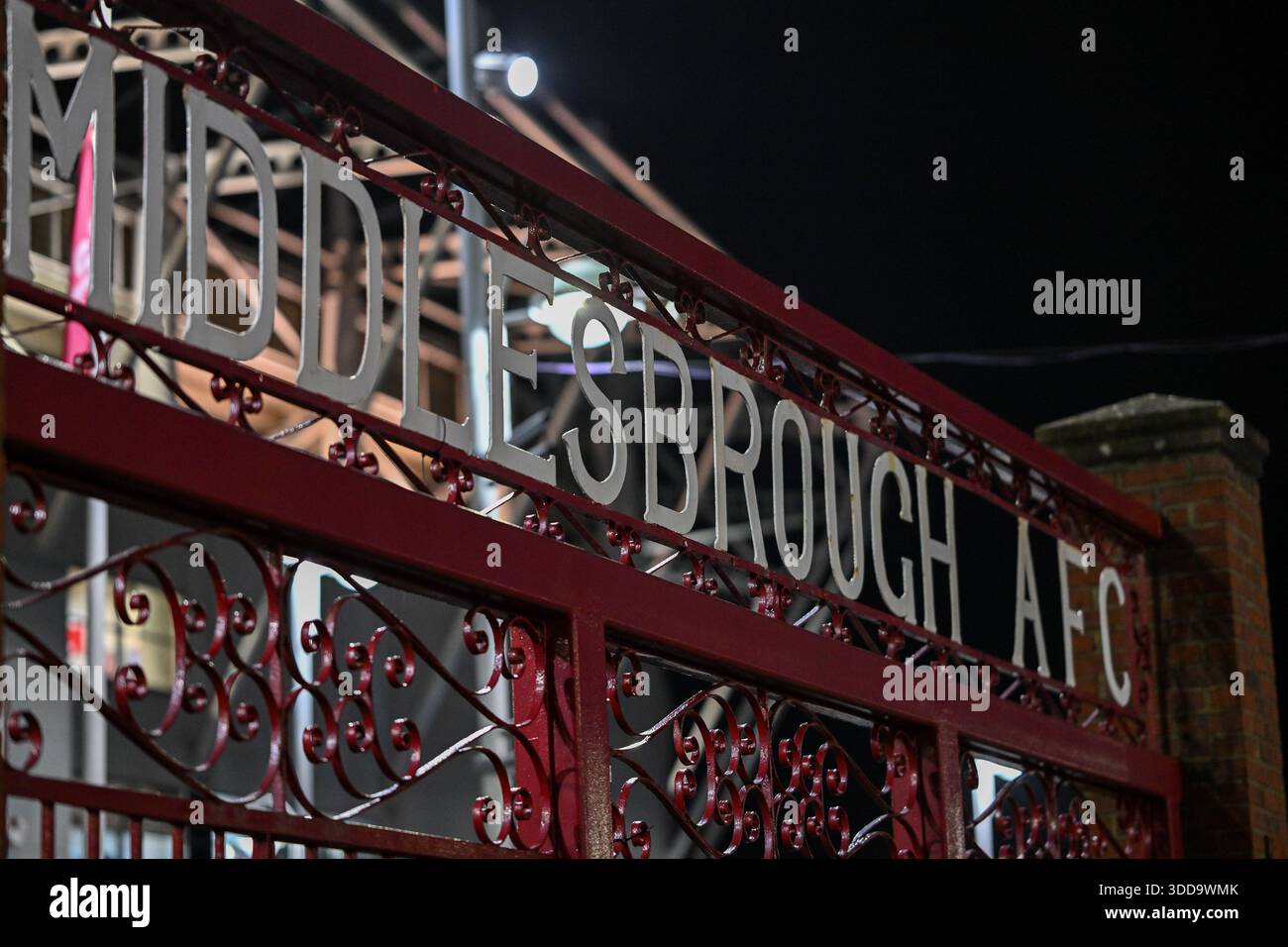 The old Aryesome Park Stadium Logo during the Sky Bet Championship ...