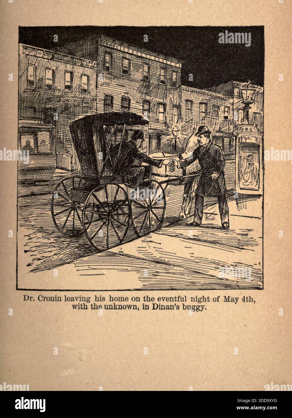 Dr. Cronin leaving his home on night of May 4th, 1889. Archive ...