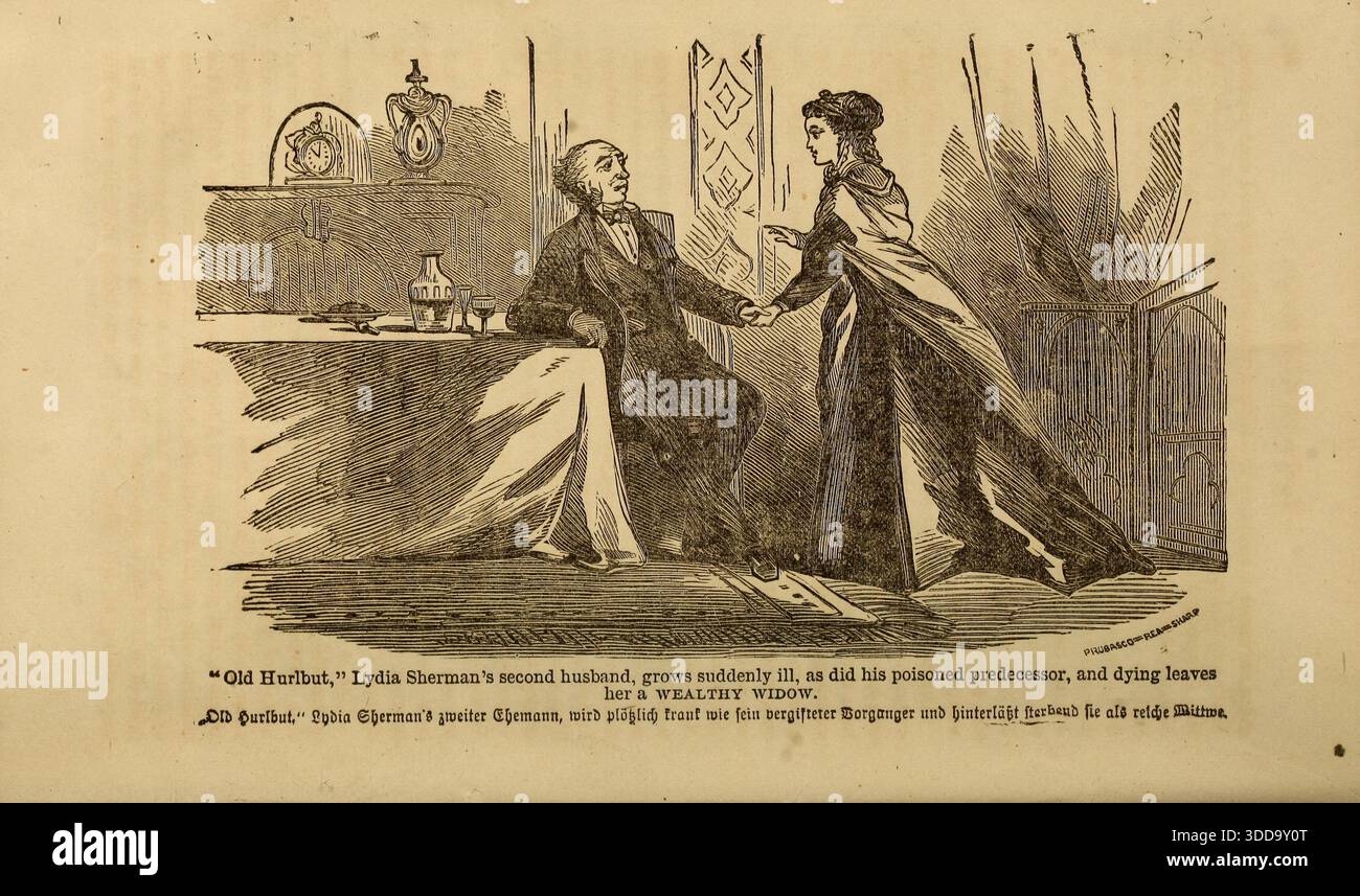"Old Hurlbut" Lydia Sherman's second husband, grows suddenly ill, as ...