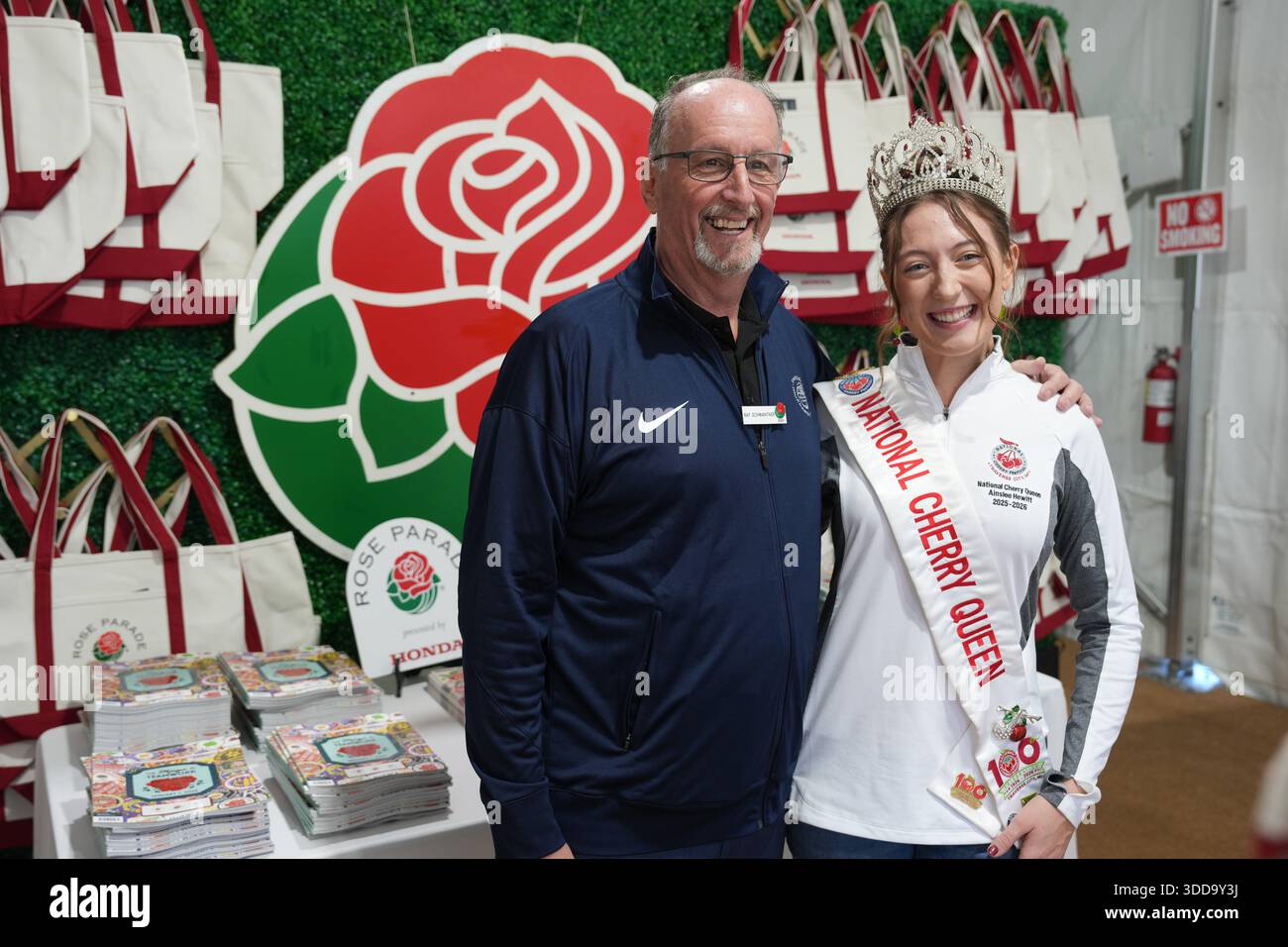 Ray Schwanter (left) poses with National Cherry Queen Ainslee Hewitt ...