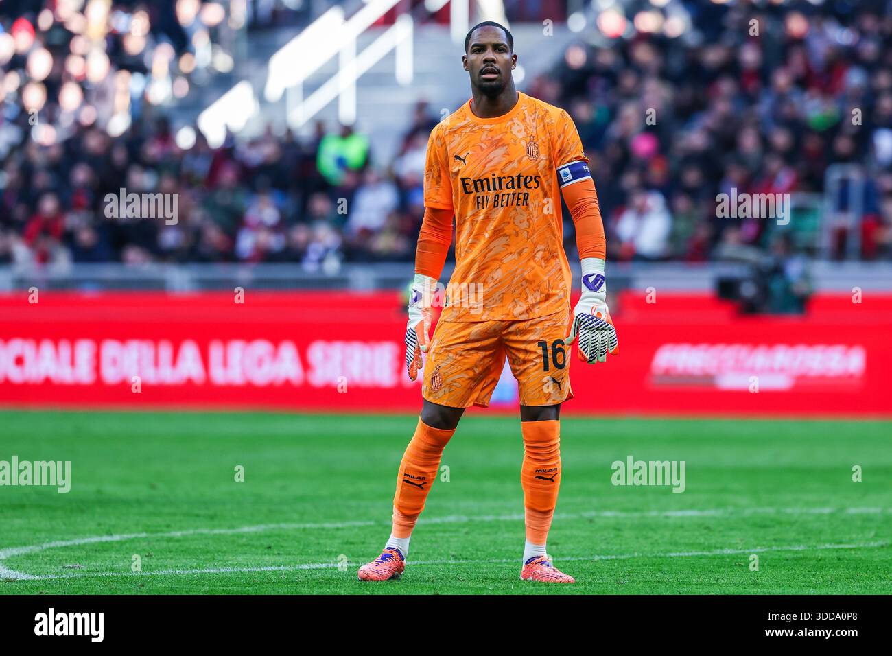 Mike Maignan of AC Milan seen during Serie A 2025/26 football match ...