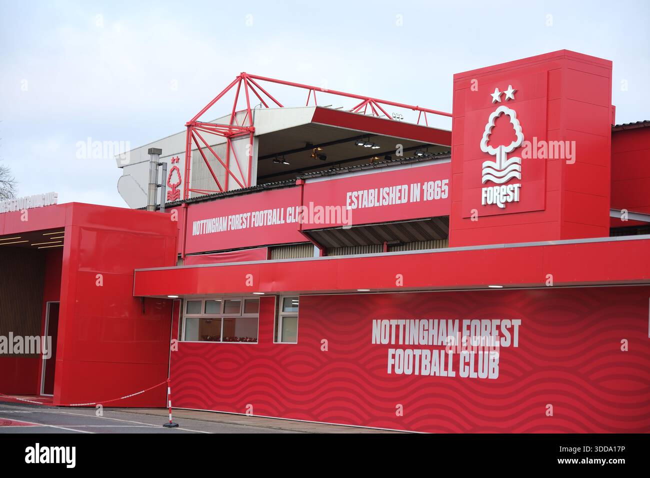 The City Ground stadium seen during the Premier league football match ...