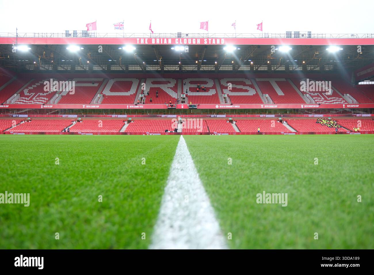 The Brian Clough Stand seen during the Premier league football match ...