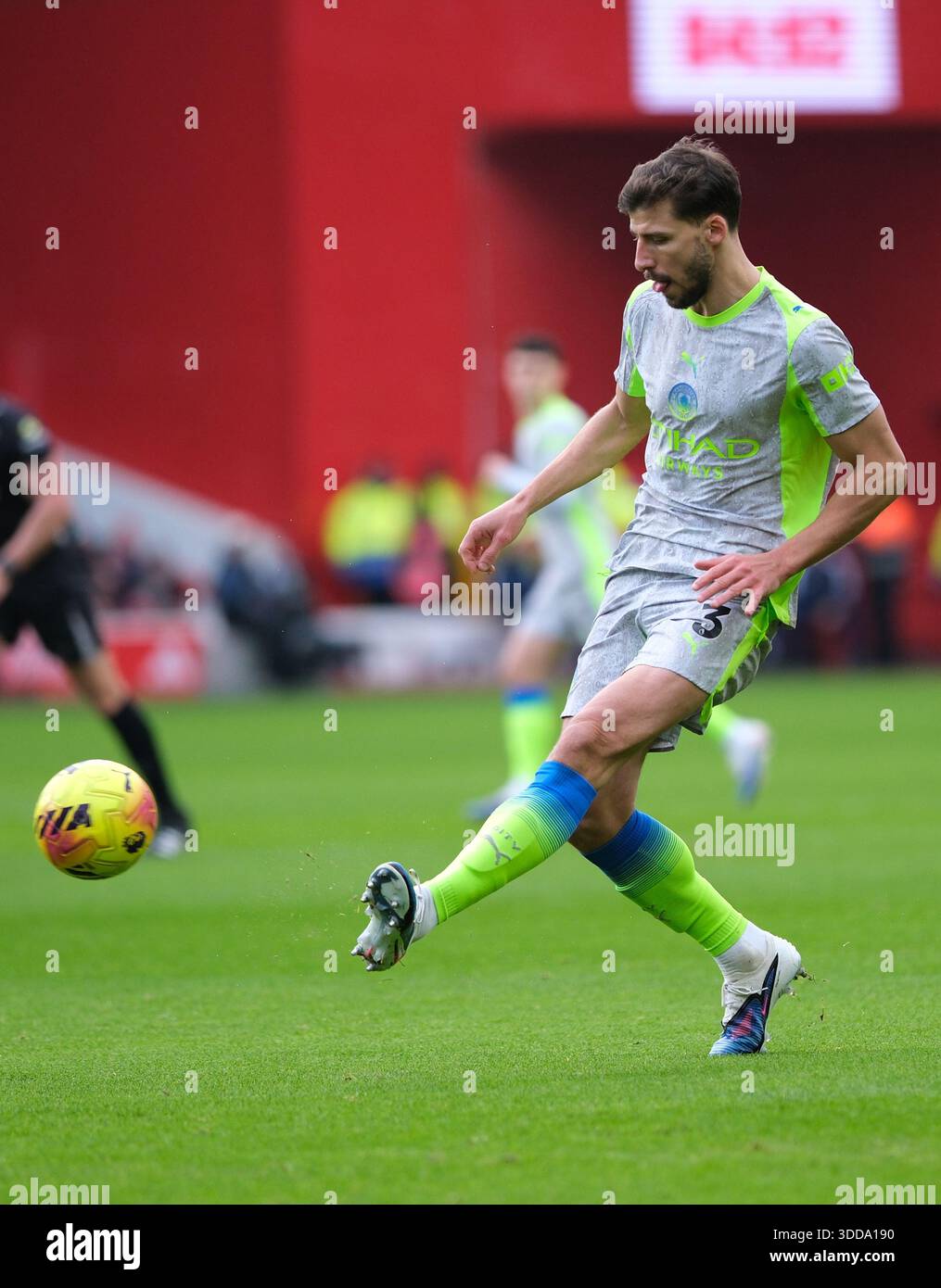Ruben Dias of Manchester City seen in action during the Premier league ...