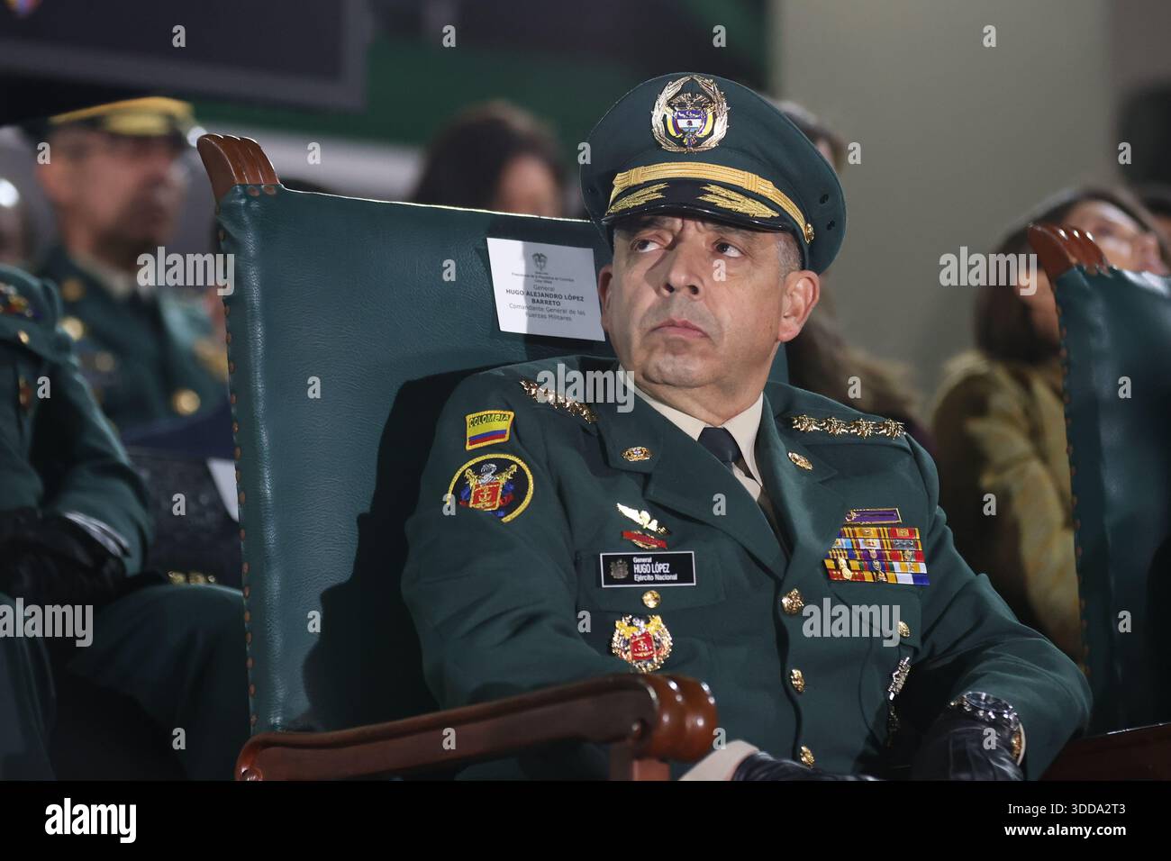 Armed Forces Commander Gen. Hugo Alejandro López attends a swearing-in ...