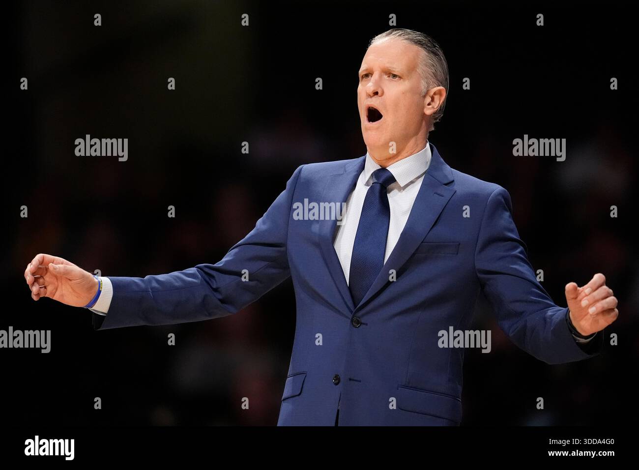 New Haven head coach Ted Hotaling during the first half of an NCAA ...