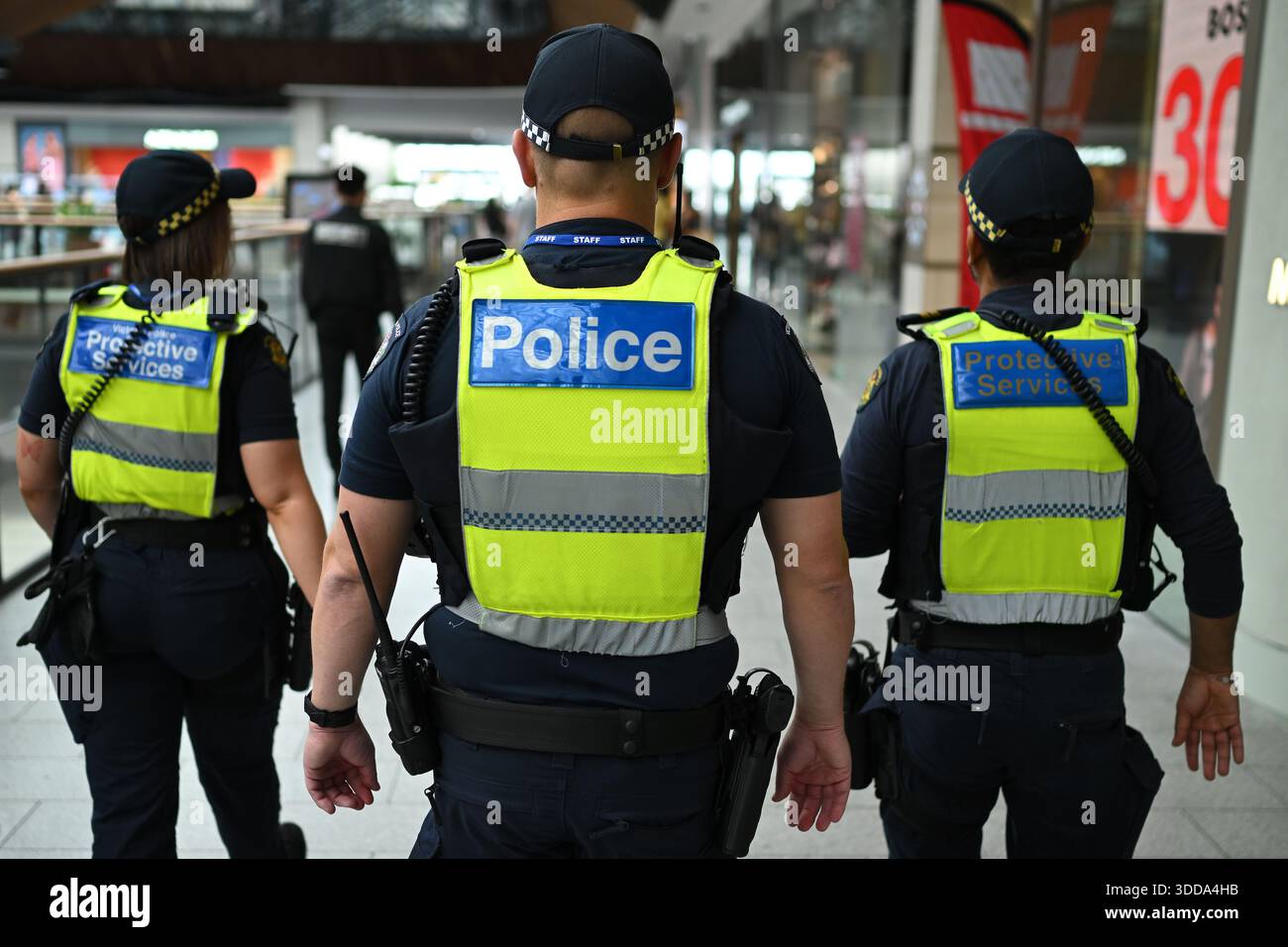 Victoria Police Protective Services Officer’s are seen on patrol at ...