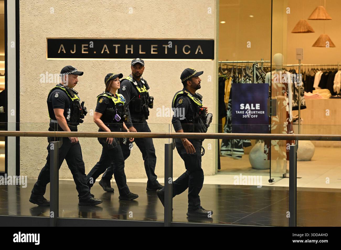 Victoria Police Protective Services Officer’s are seen on patrol at ...