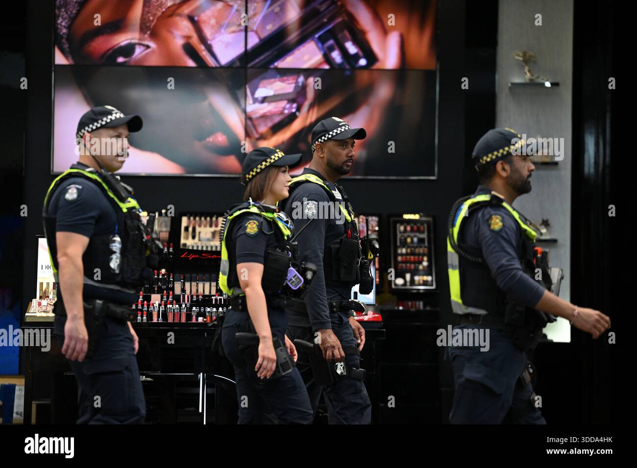 Victoria Police Protective Services Officer’s are seen on patrol at ...