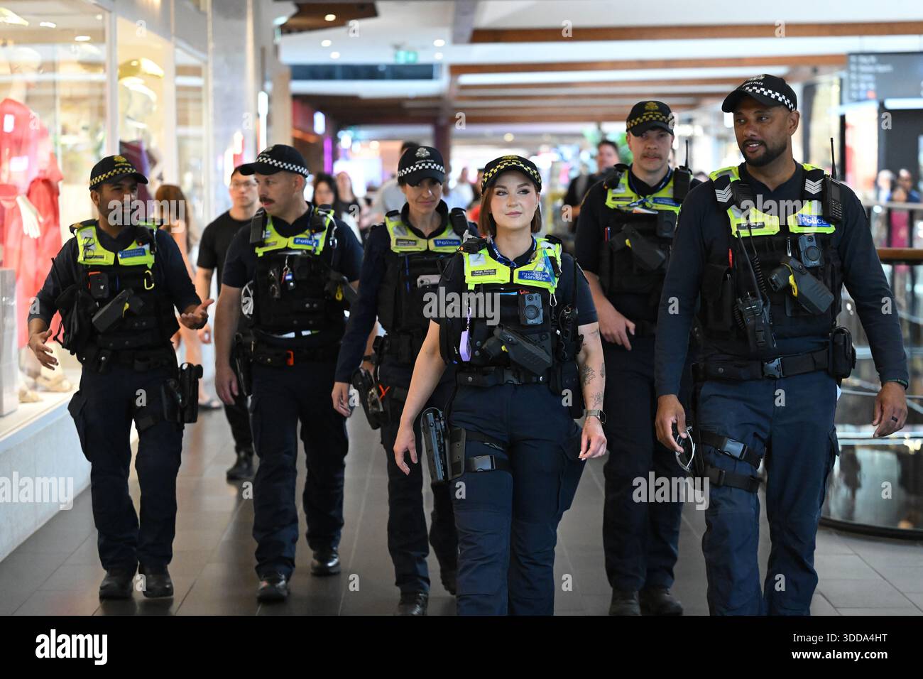 Victoria Police Protective Services Officer’s are seen on patrol at ...