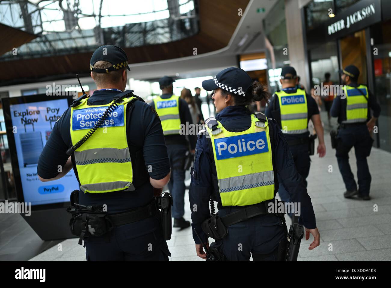 Victoria Police Protective Services Officer’s are seen on patrol at ...