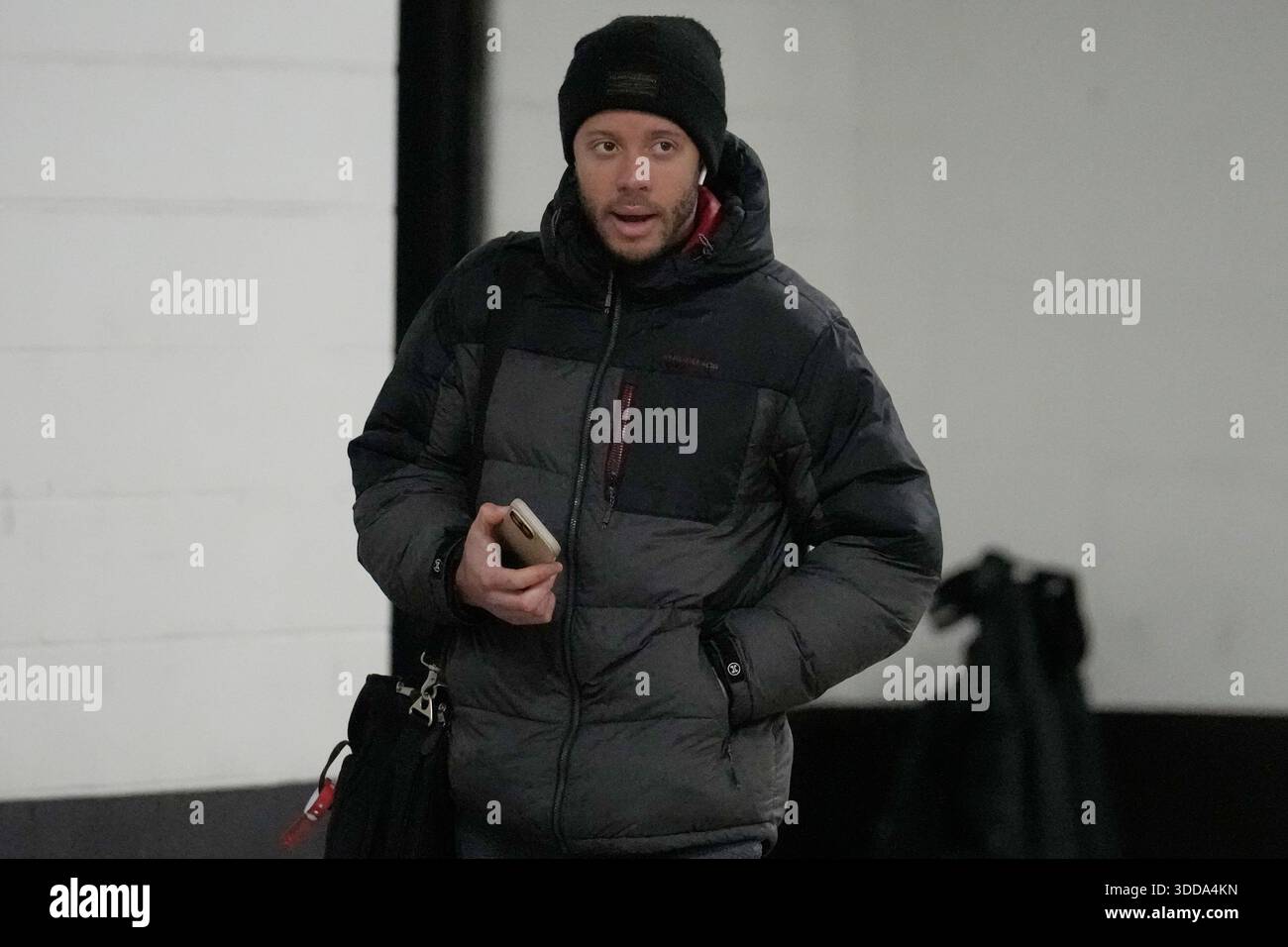 Cleveland Browns punter Corey Bojorquez arrives at Huntington Bank ...