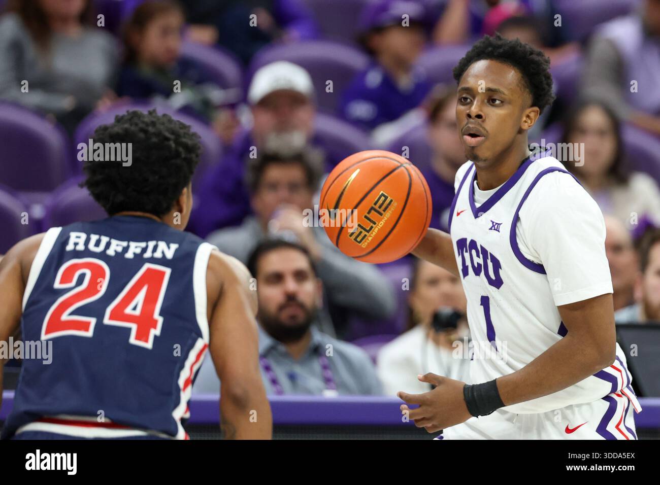 December 29, 2025, Fort Worth, Texas, USA: TCUâ€™s JAYDEN PIERRE (1 ...