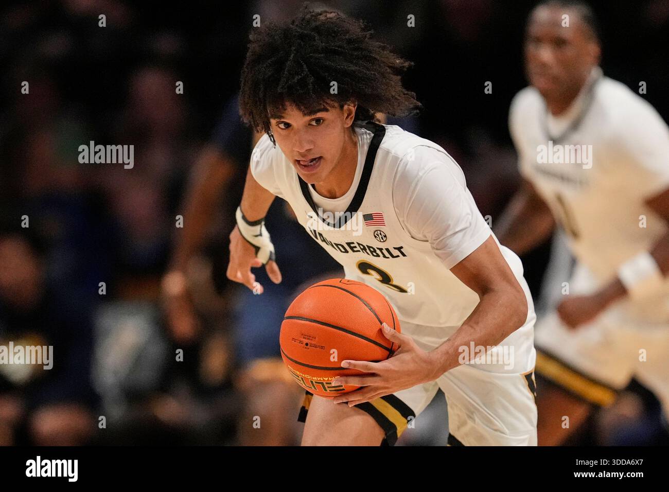 Vanderbilt guard Tyler Tanner (3) plays during the second half of an ...