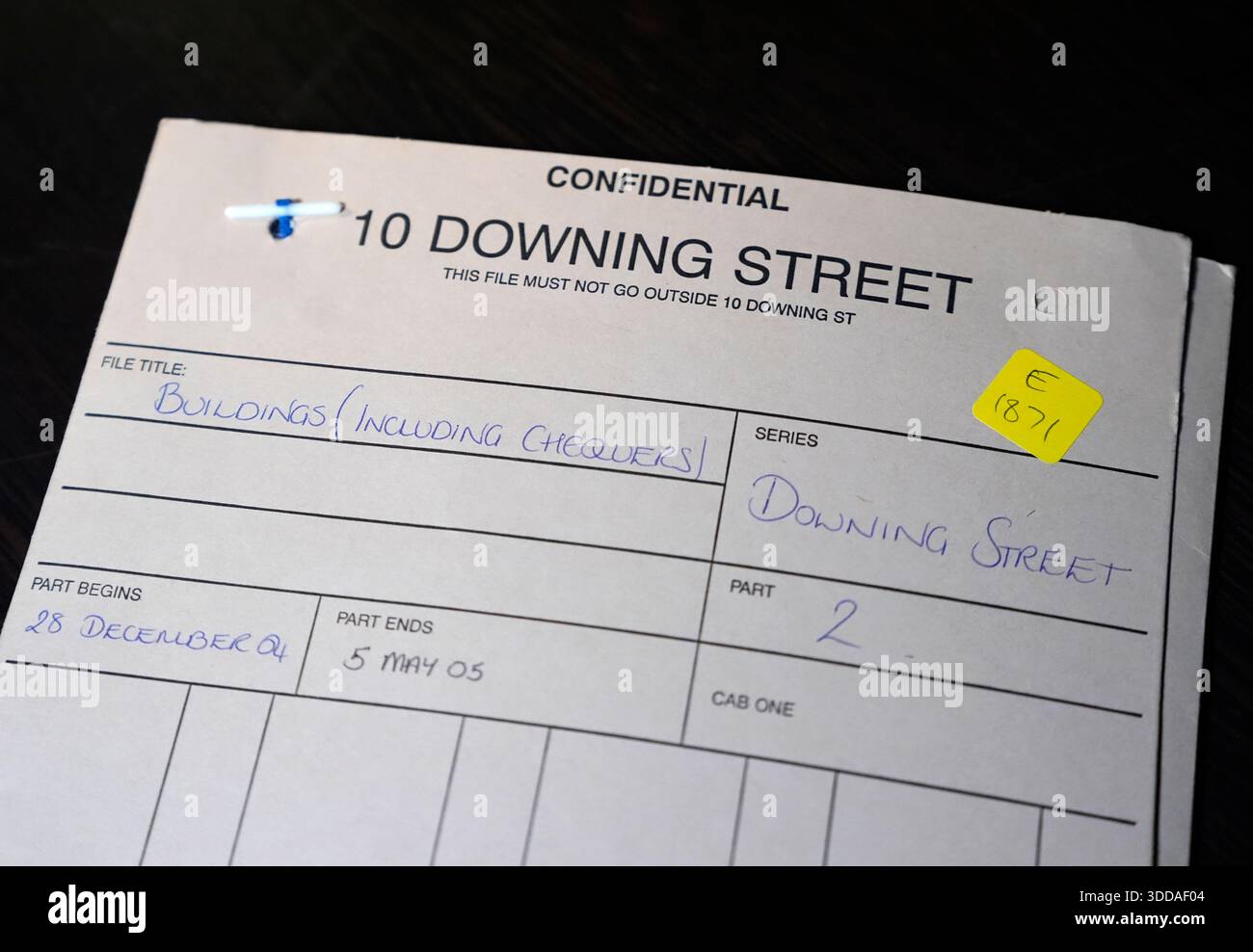 A folder with the proposals for the redevelopment of Downing Street and ...