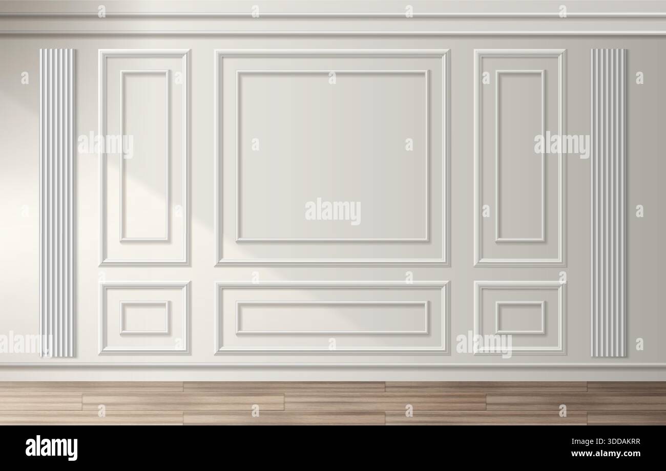 Architectural luxury white wall Stock Vector Images - Alamy