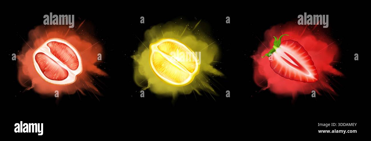 Orange blast fruit Stock Vector Images - Alamy