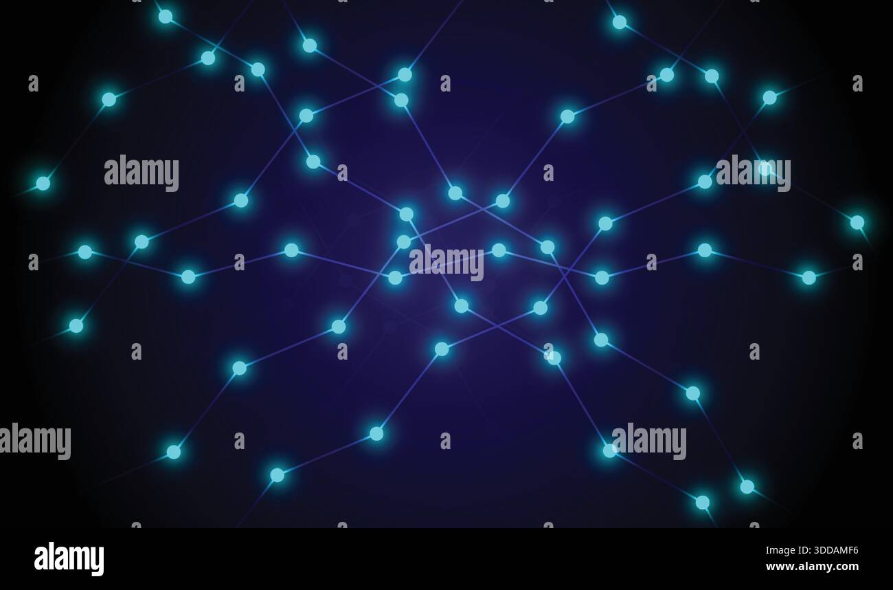 Neural network visualization Stock Vector Images - Alamy