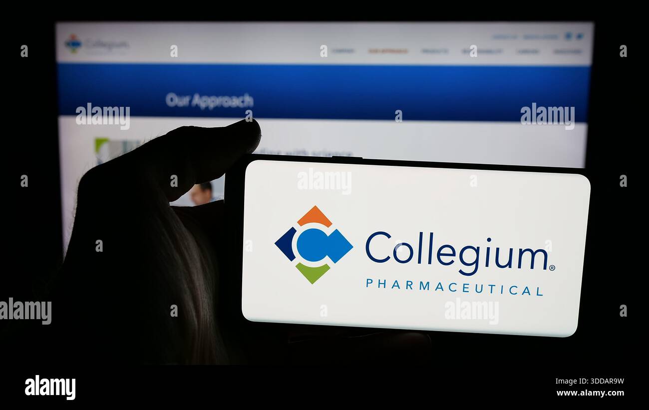 In this photo illustration, a mobile phone with the logo of US company ...