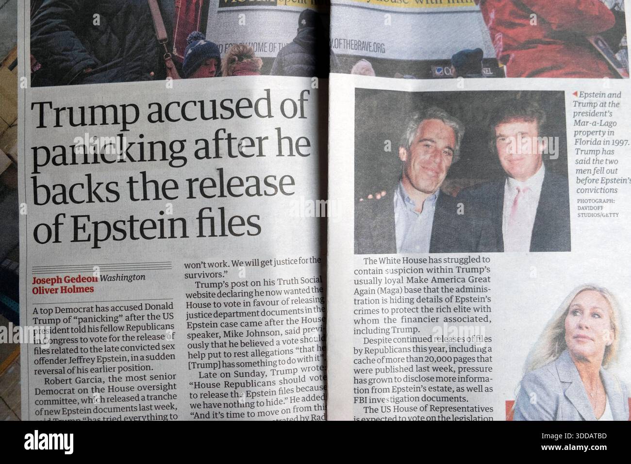 Donald 'Trump accused of panicking after he backs the release of ...