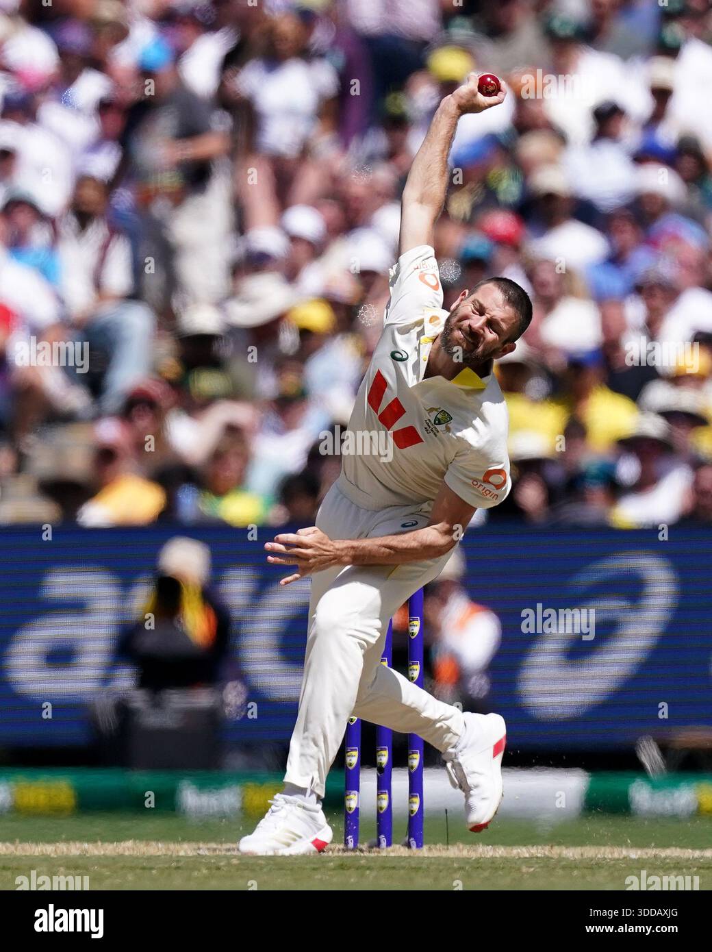 Australia's Michael Neser bowls on day one of the fourth NRMA Insurance ...