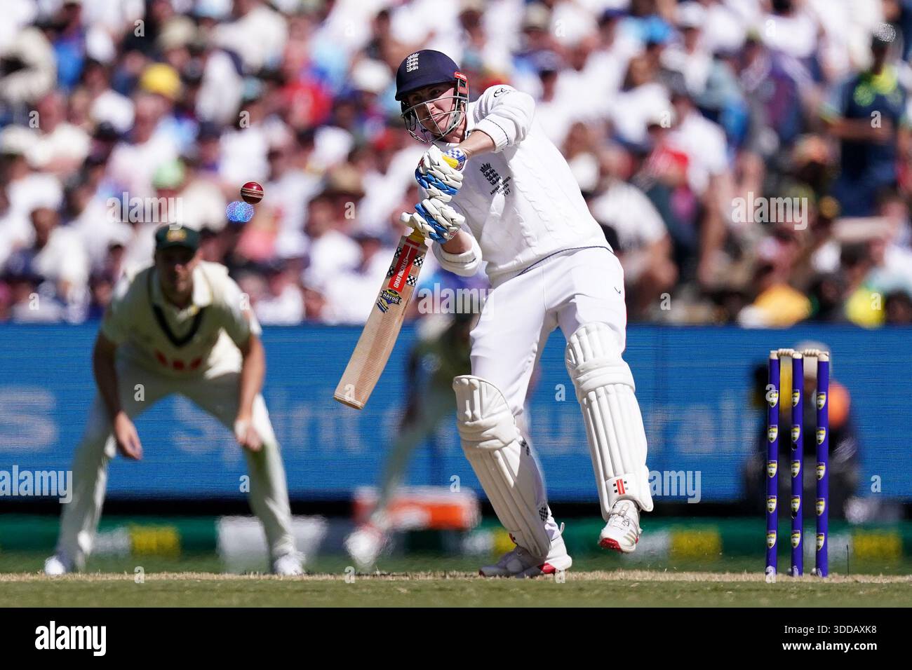 England's Harry Brook bats on day one of the fourth NRMA Insurance ...