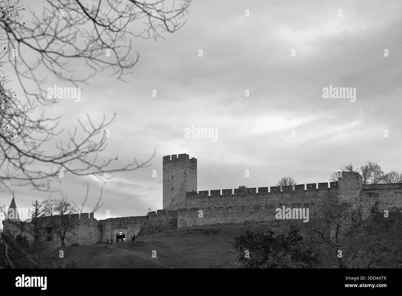 Ramparts of Historic Belgrade Fortress in Kalemegdan park in Belgrade ...