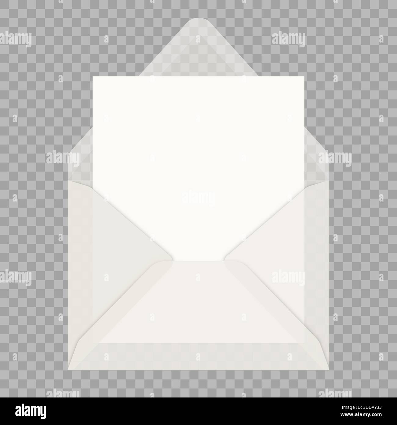 Email envelope white transparent Stock Vector Images - Alamy
