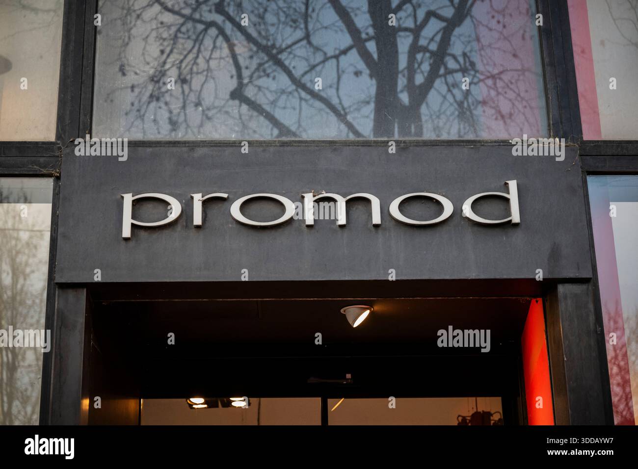 This picture shows a PROMOD brand store in Paris on December 28, 2025 ...