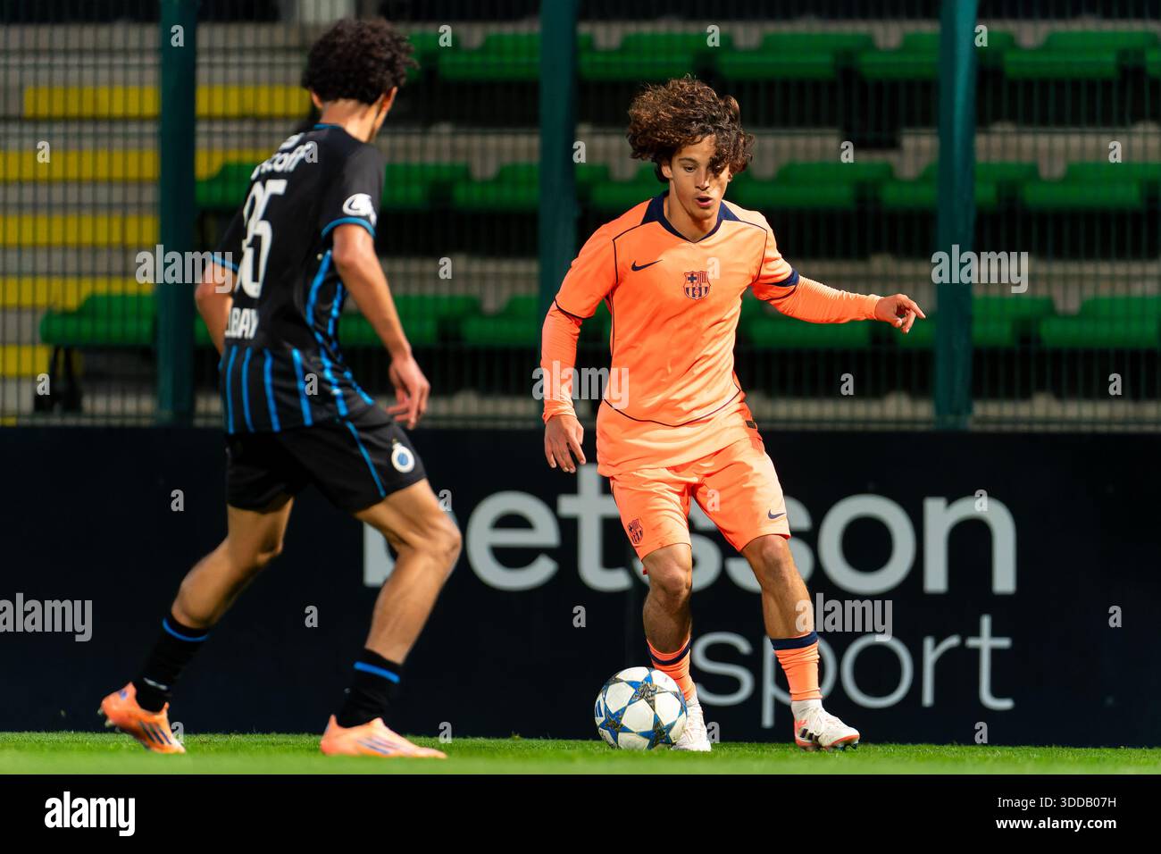 ROESELARE, BELGIUM - NOVEMBER 5: Lovro Chelfi of FC Barcelona in action ...