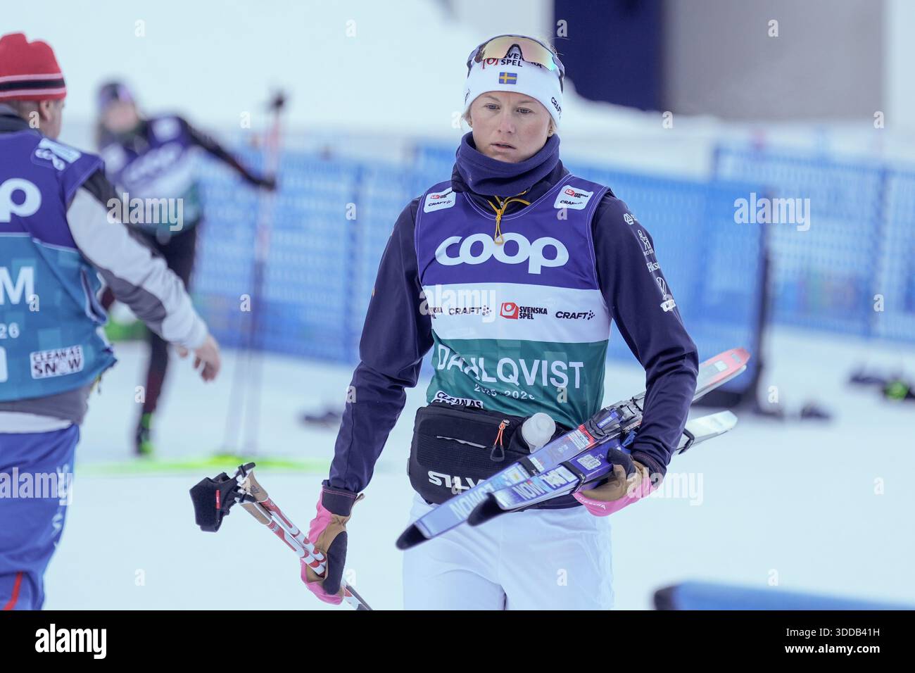 Toblach, Italy 20251230. Maja Dahlqvist at the stadium in Toblach ...