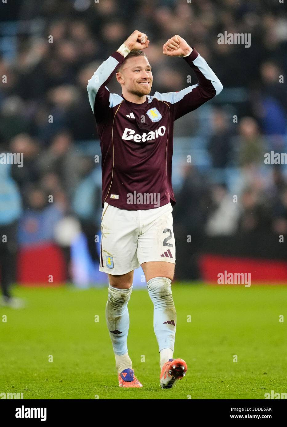 Aston Villa's Matty Cash celebrates after the Premier League match at ...