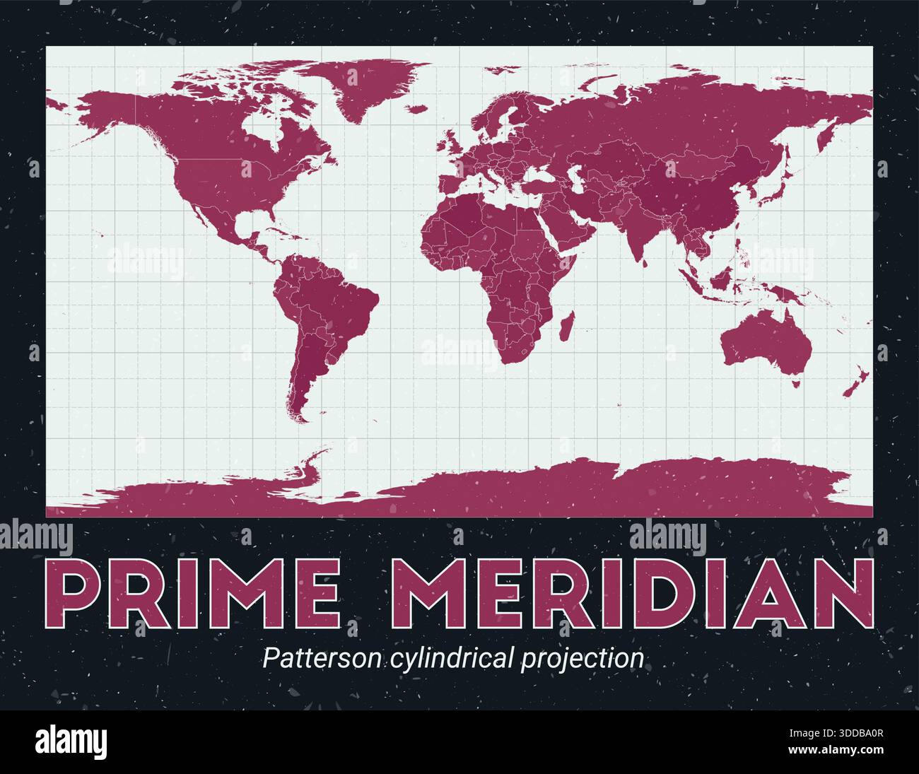 World contour patterson cylindrical Stock Vector Images - Alamy