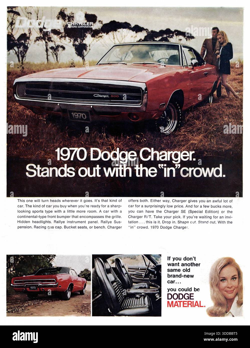 Old dodge charger vehicles Cut Out Stock Images & Pictures - Alamy