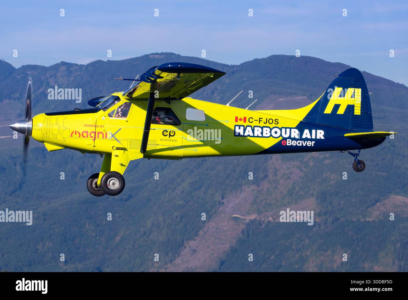 A De Havilland Canada DHC-2 eBeaver aircraft operated by Harbour Air is ...