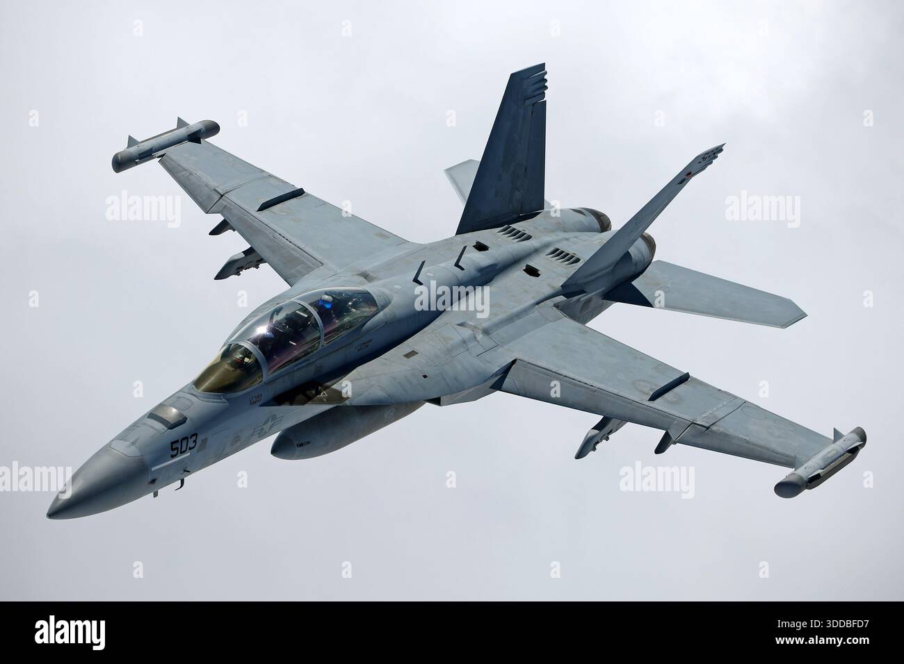 A Boeing EA-18G Growler, U.S. Navy, registration 168389, military code ...