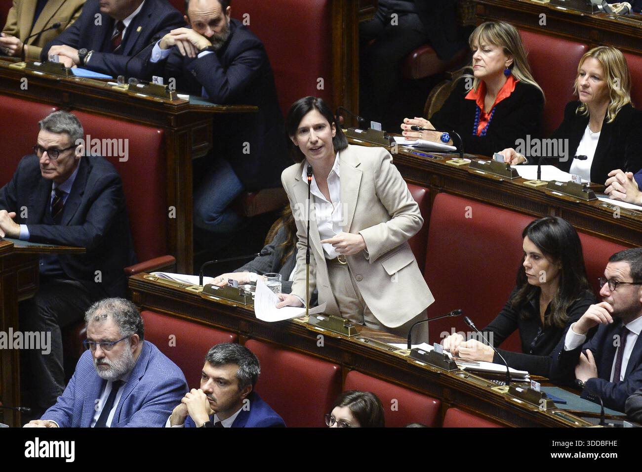 Rome Chamber of Deputies voting declarations and final vote for the ...