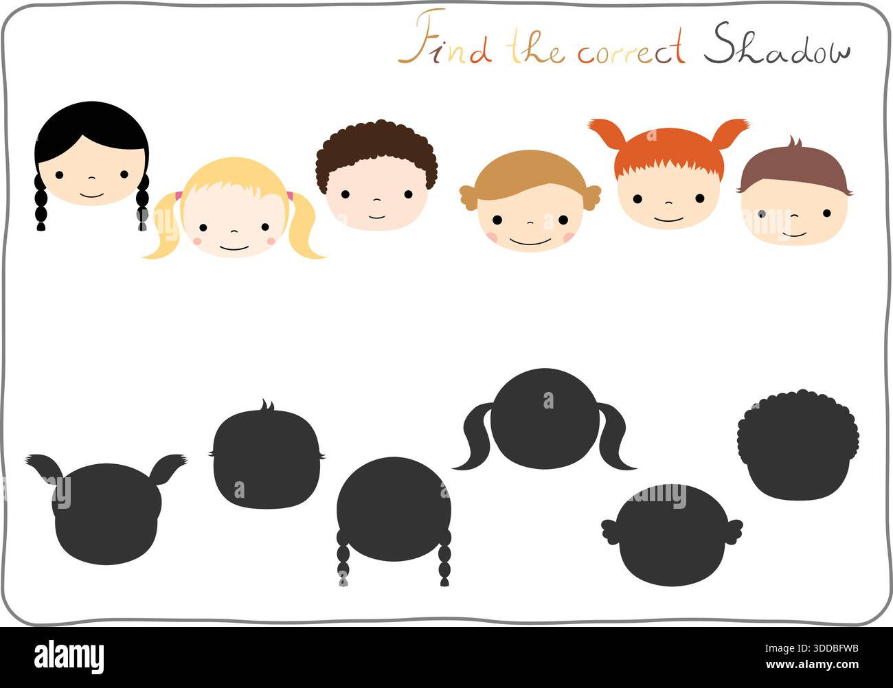 Girls and boys match Stock Vector Images - Alamy