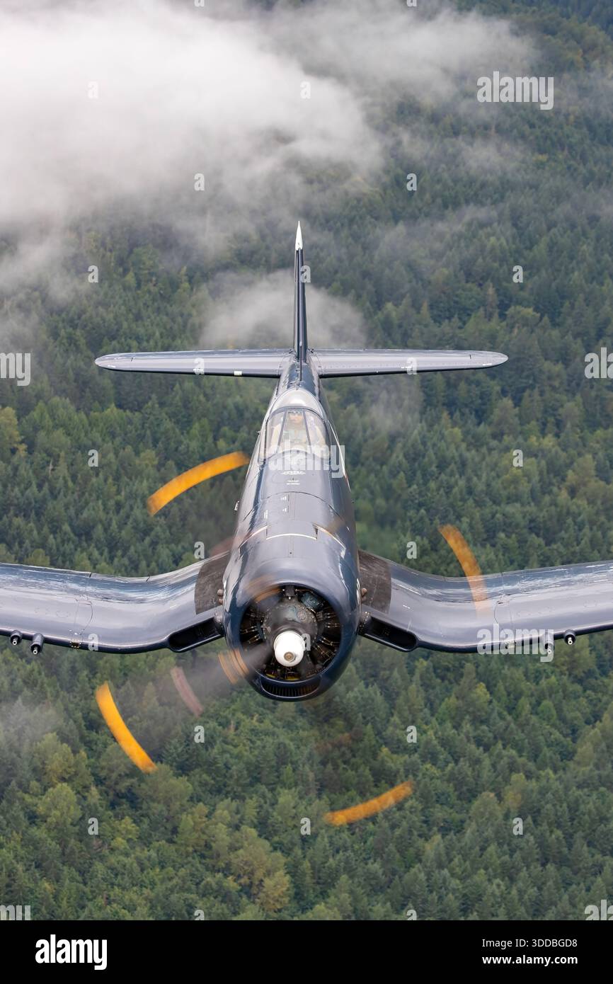 The 2025 Abbotsford International Airshow in Canada featured the Vought ...