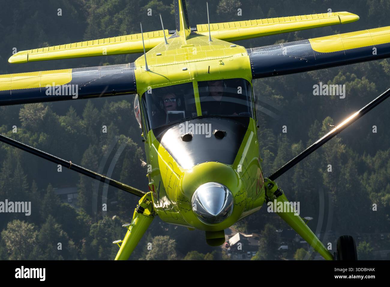 The De Havilland Canada DHC-2 eBeaver C-FJOS, operated by Harbour Air ...